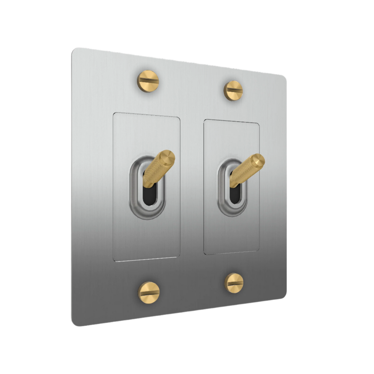 2G Toggle / Cross / Without Logo / Steel / Brass | Light House Co.