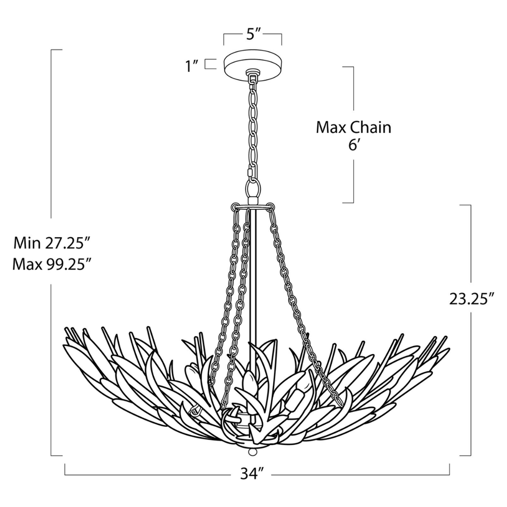 River Reed Basin Chandelier | Light House Co.