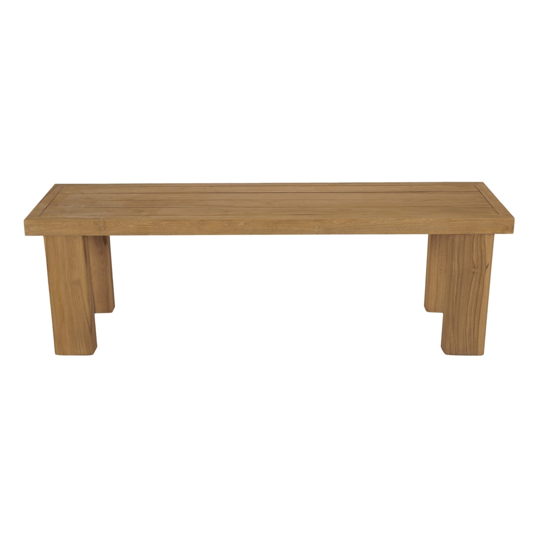 Marina Outdoor Bench Natural | Light House Co.