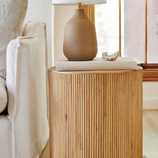 Gabriella Rattan Side Table | Light House Co.