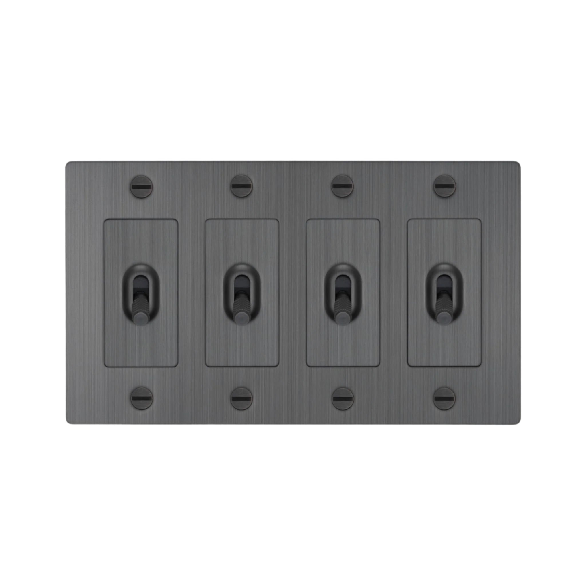 4G Toggle Switch / Cross / Without Logo / Smoked Bronze | Light House Co.