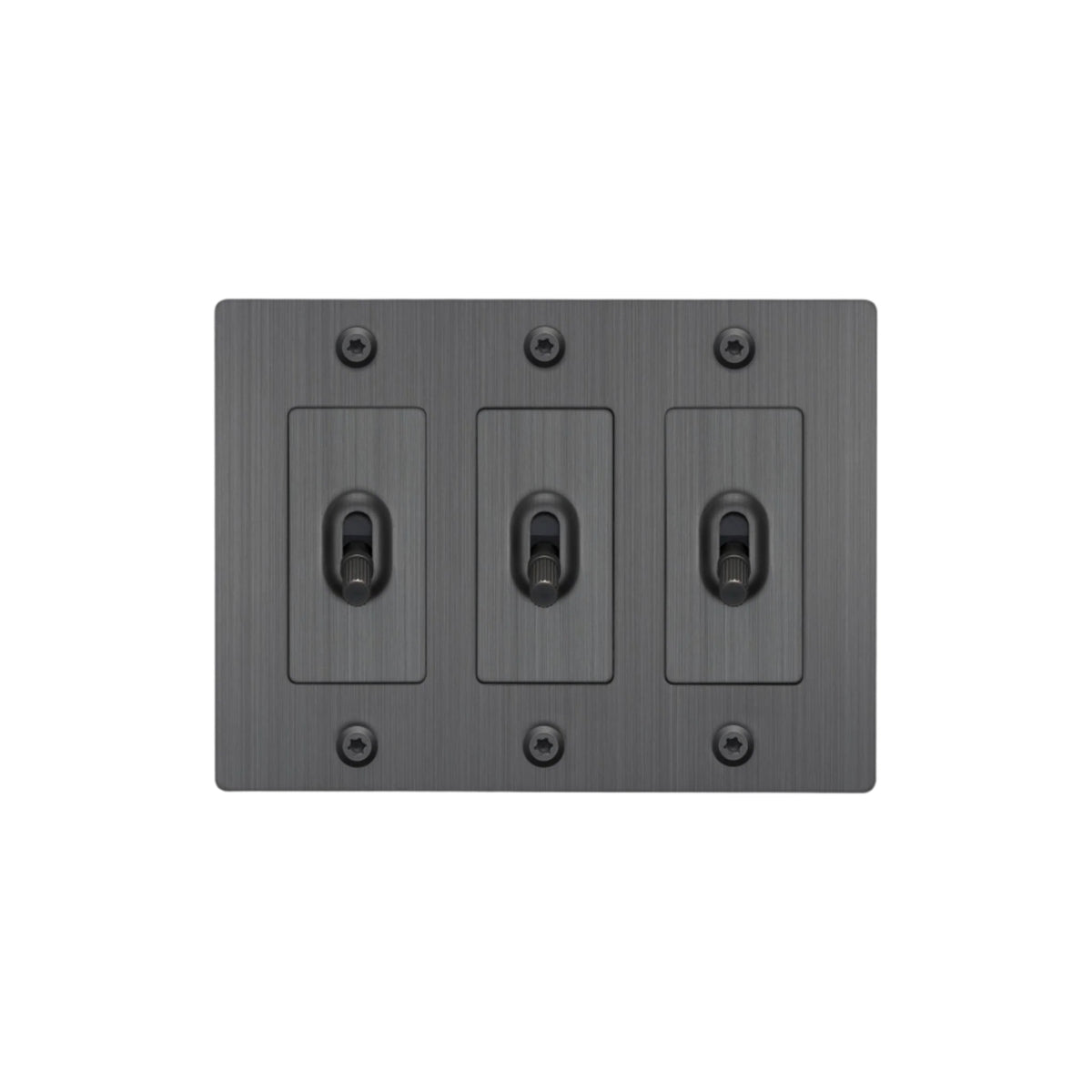 3G Toggle Switch / Linear / Without Logo | Smoked Bronze | Light House Co.