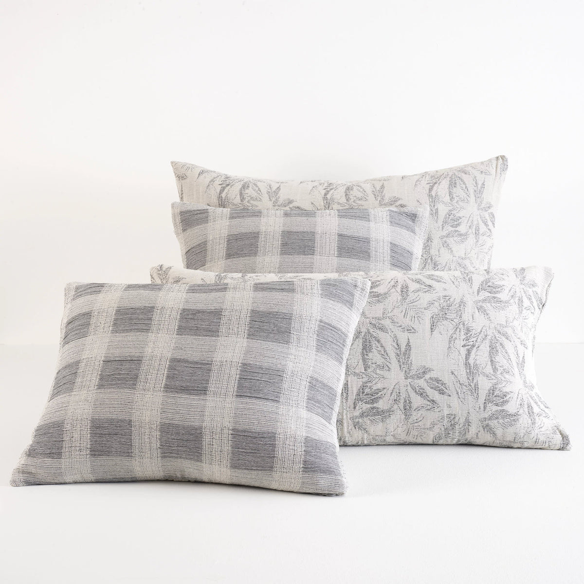 Theodore Charcoal Matelasse Sham | Light House Co.